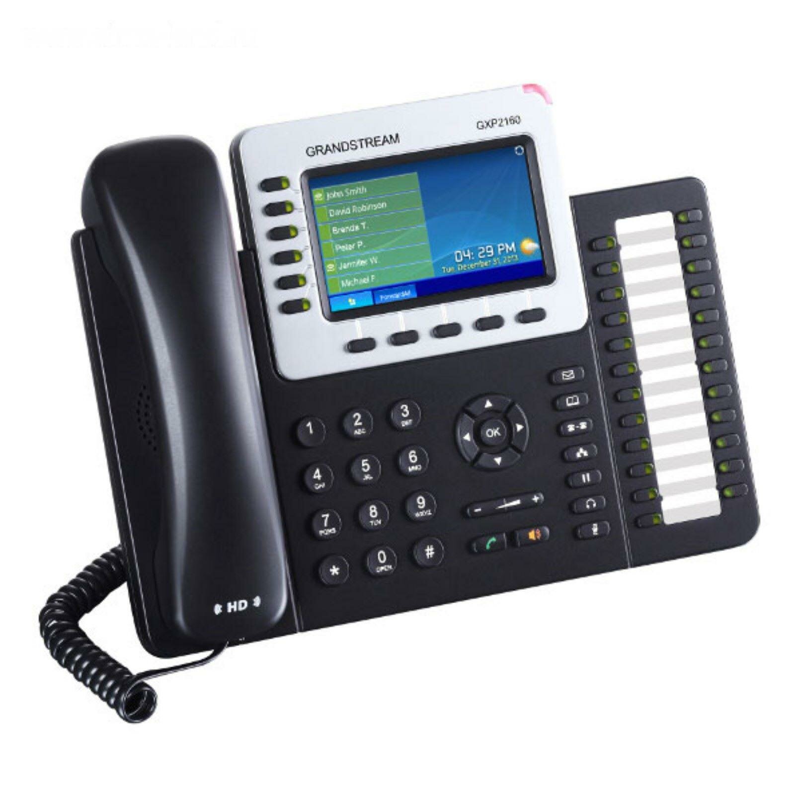 Телефон стационарный Grandstream IP GXP-2160 черный