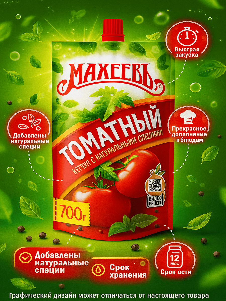 Кетчуп Махеевъ Томатный, 700 г