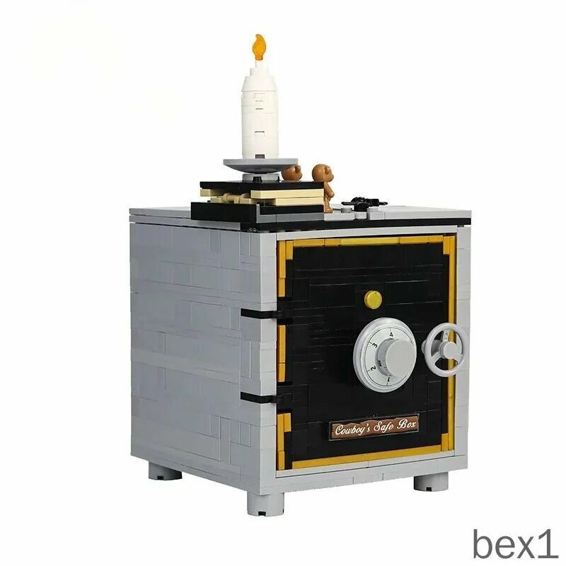 Конструктор MOC Strongbox ковбойский сейф сокровищ Набор строительных блоков