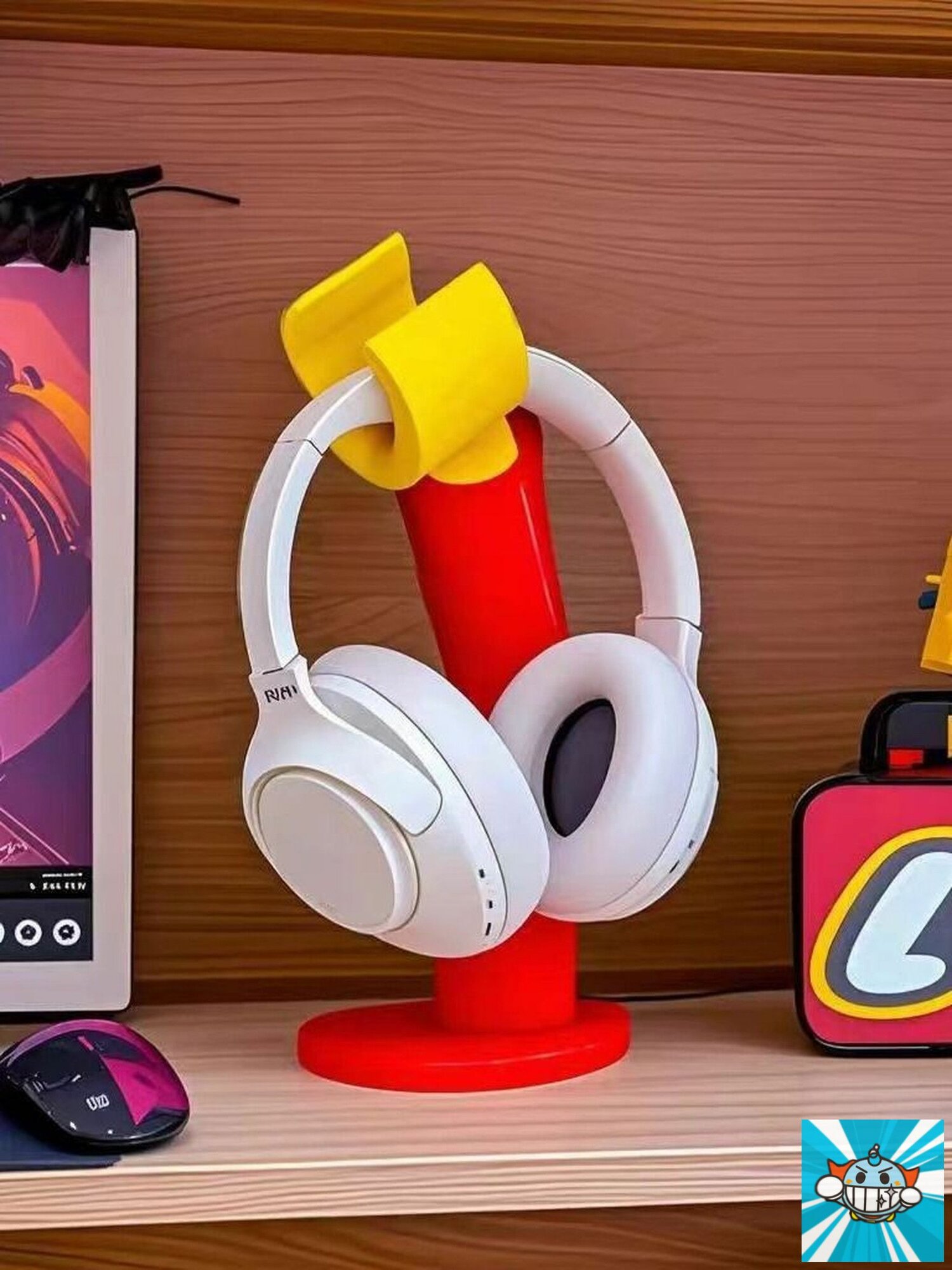 Подставка для наушников в стиле LEGO с минифигуркой, держатель для гарнитуры на стол, аксессуар для геймеров и коллекцио