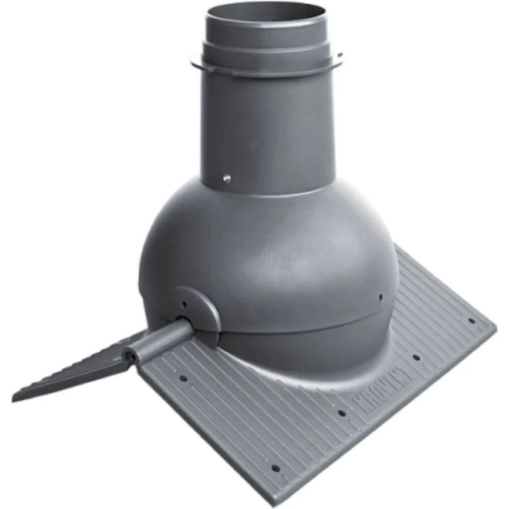 Элемент коньковый Krovent Pipe-Cone 098206, для вентиляции, полипропилен, серый