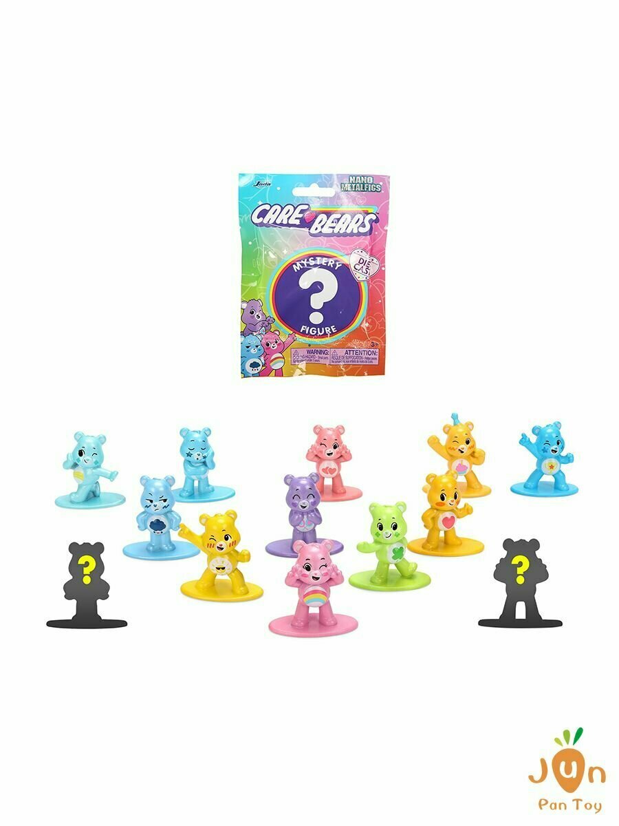 Jada Toys Care Bears Blind Boxes / Кукла Care Bears mini alloy doll, в одной упаковке содержится 1 кукла в произвольном стиле, которую можно использовать в качестве украшения или коллекции
