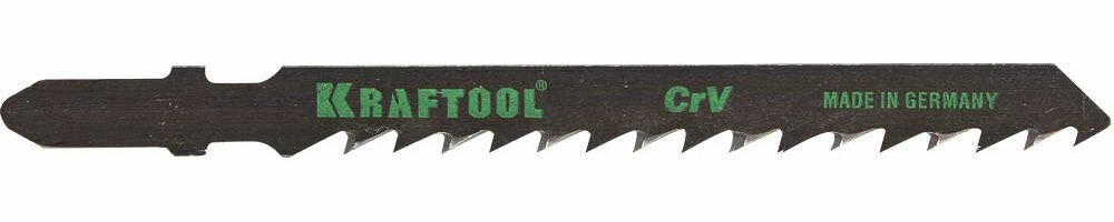 KRAFTOOL T119B, EU-хвост, по дереву, чистый рез, шаг 2 мм, 55 мм, 2 шт, полотна для лобзика (159535-2)