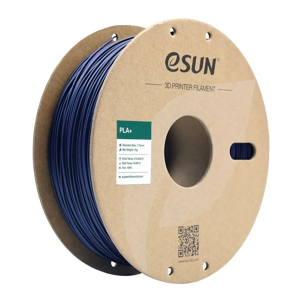Катушка PLA+ пластика ESUN 1.75 мм 1кг, темно-синяя (Dark blue)