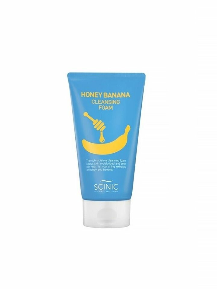 SCINIC Пенка для умывания с экстрактом меда и банана Honey Banana Cleansing Foam, 150мл