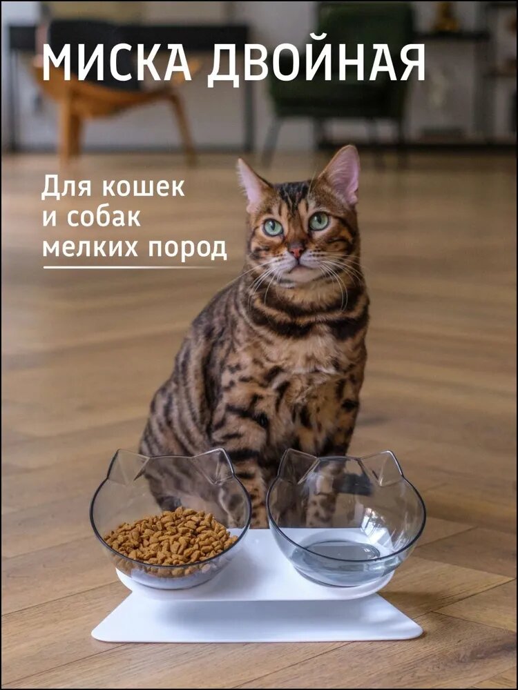 Тройная миска для кошек и собак, бестселлер среди аксессуаров для животных88