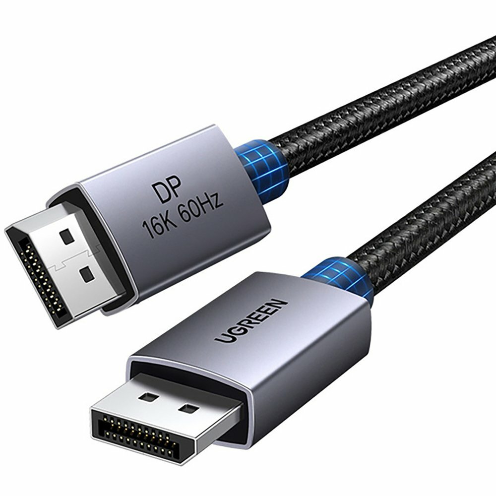 Кабель для компьютера Ugreen DP131 DisplayPort Up 16K 60Hz Cable 0,5 м серый (55566)