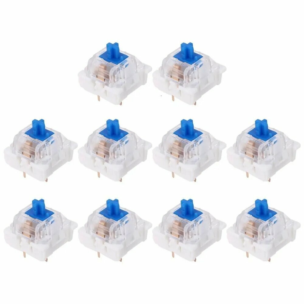 Механическая клавиатура LED, 10 шт,