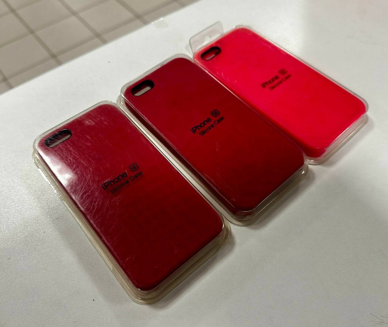 Чехол Silicone Case, для Apple iPhone 5/5s/SE 3 шт (то что на фото)