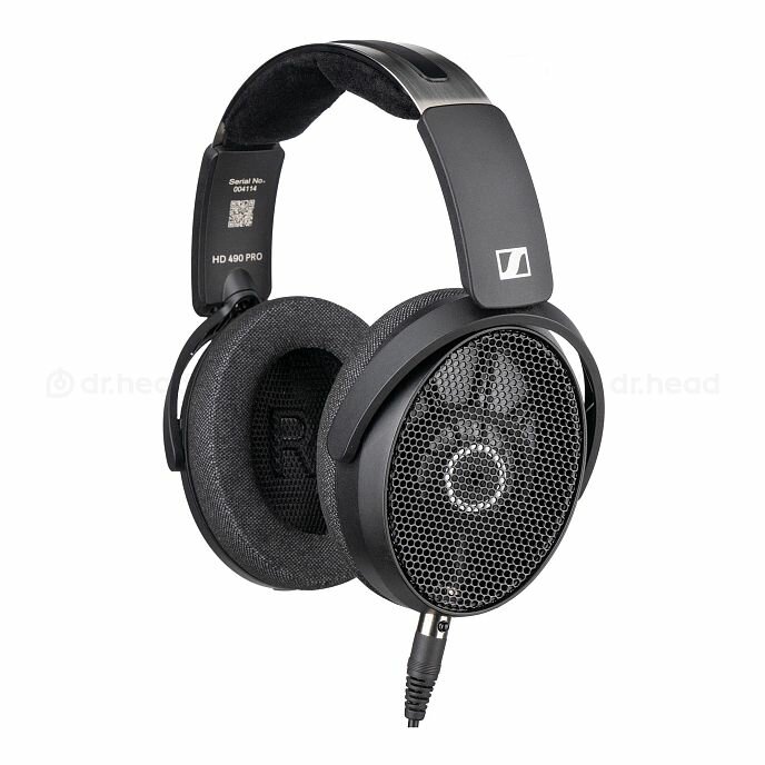 Наушники Sennheiser "HD 490 Pro", черные, для профессионального мониторинга, с отсоединяемым кабелем