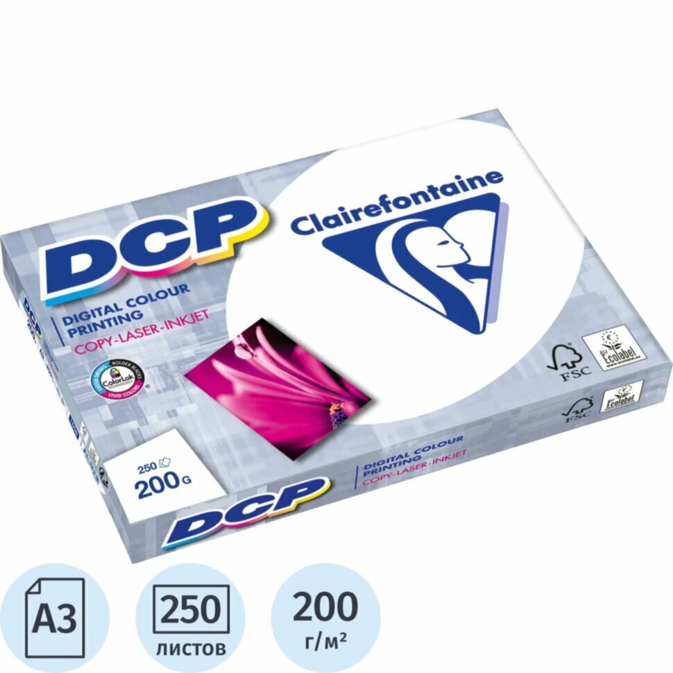 Бумага для цв. лазер. печ. DCP (А3, 200 г/кв. м, 250 л), 1415601