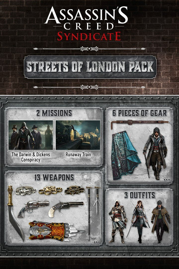 Дополнение Assassin's Creed Syndicate - Streets of London Pack — Xbox Series X|S, Xbox One — Цифровая версия
