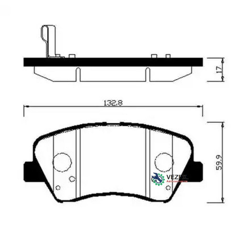 HSB HP0045 Колодки тормозные дисковые
