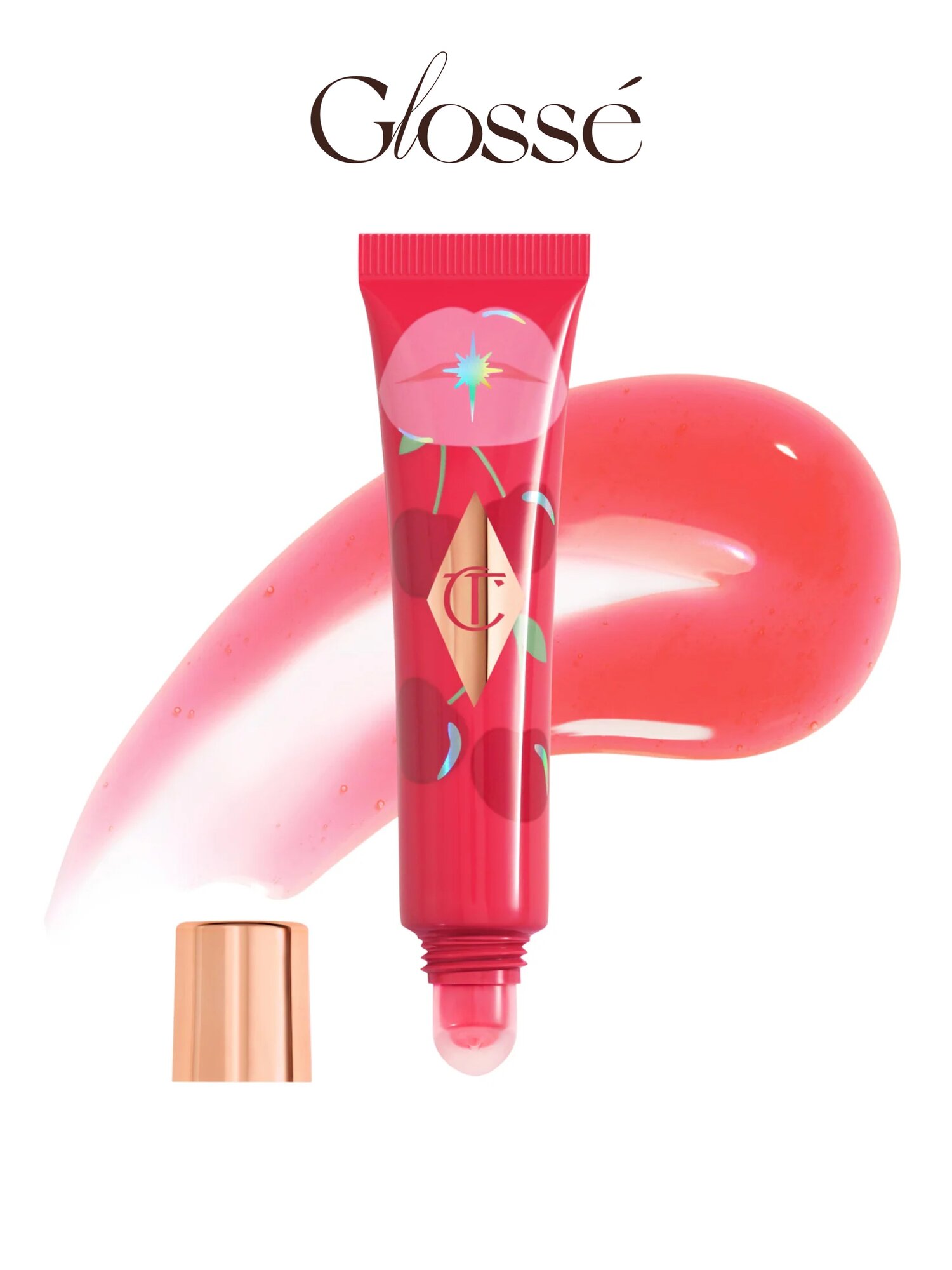Charlotte Tilbury Масло для губ Unreal Lips Healthy Glow Nectar, оттенок Juicylicious Cherry Glaze, 14 мл.