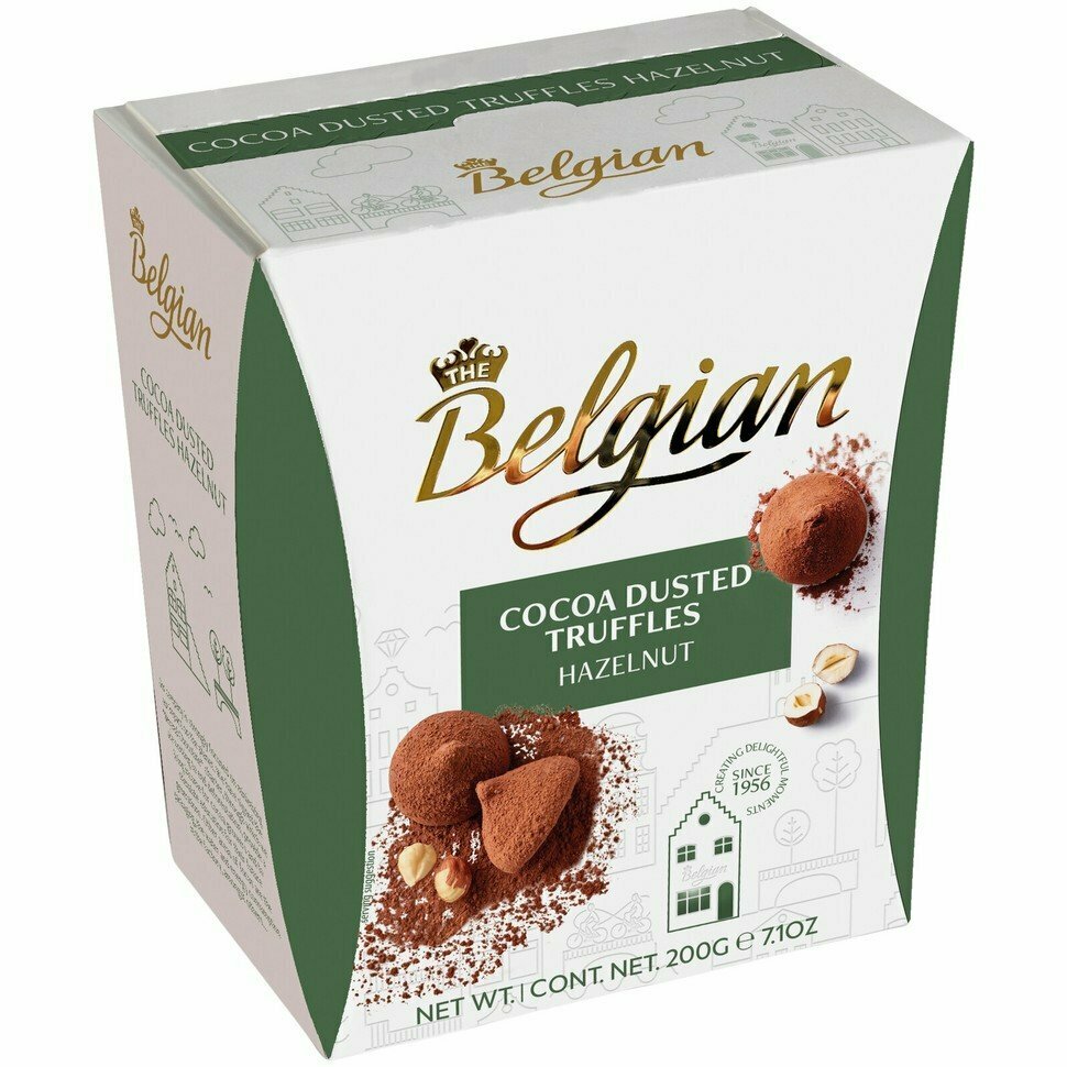 Трюфели BELGIAN Бельгийский трюфель со вкусом фундука /картон/ 200г