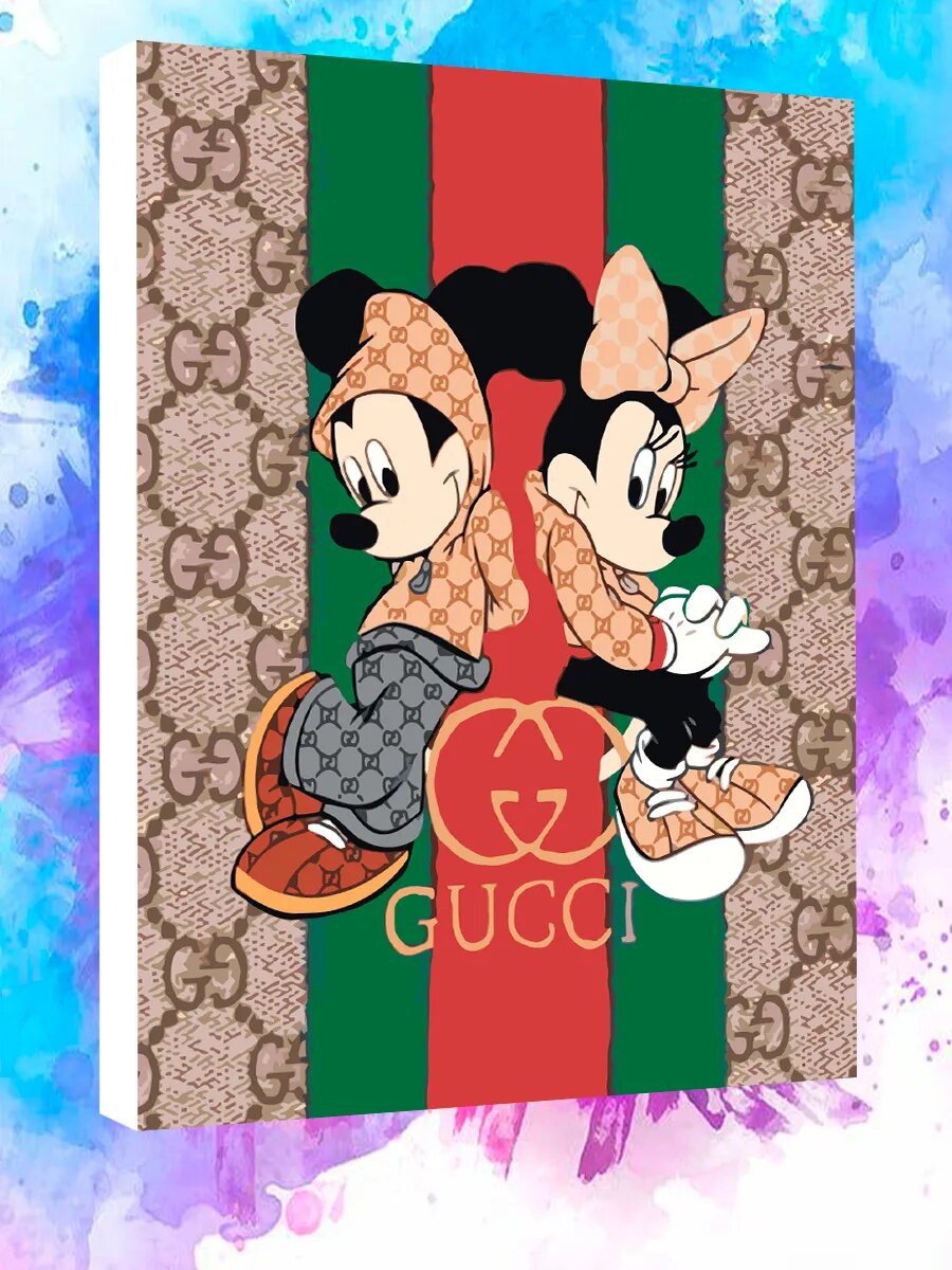 Картина по номерам Микки Маус GUCCI Disney