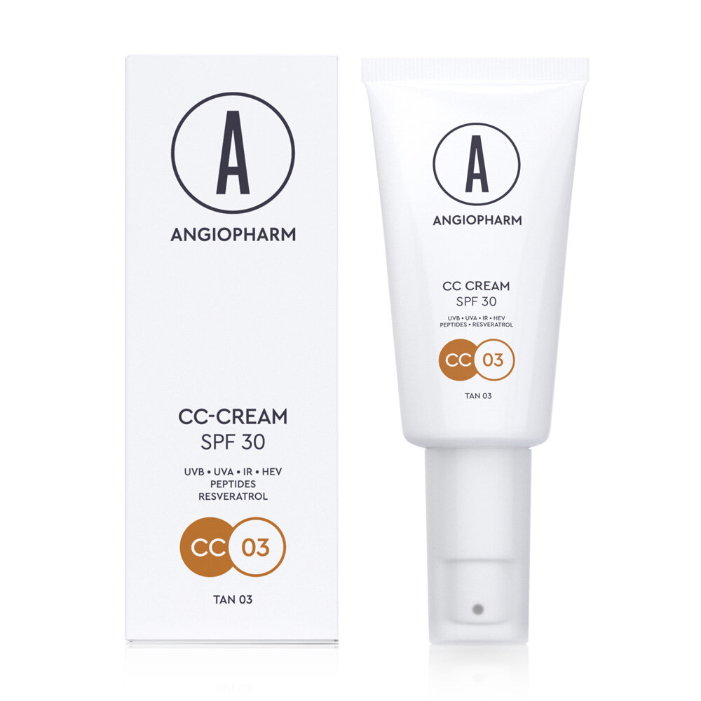 Angiopharm сс-крем SPF 30 TAN 03 СС крем с фактором защиты от ультрафиолета SPF 30, 30 мл.