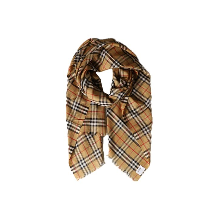 Шарф BURBERRY для женщин, one size, Желтый — фото 1