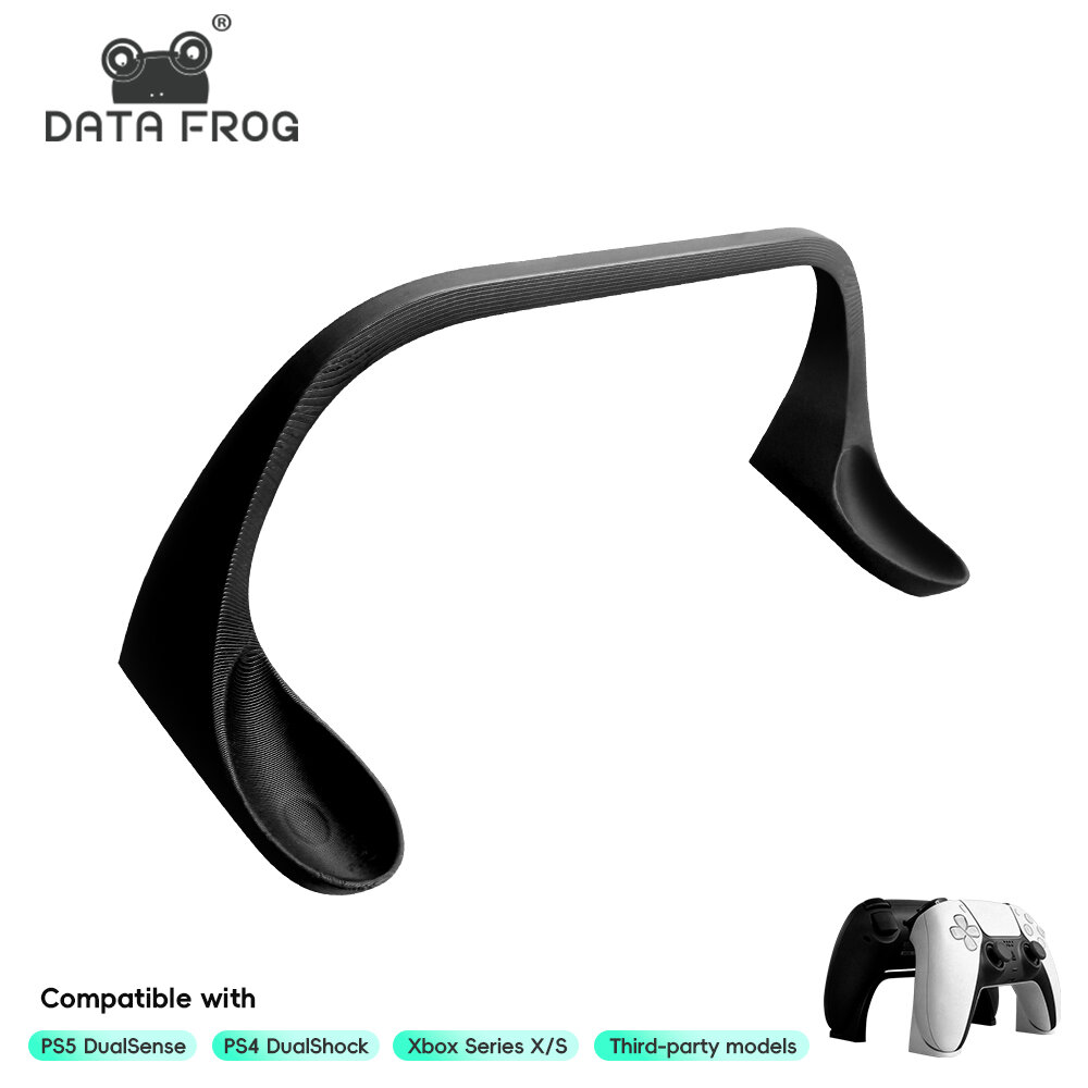 Универсальная подставка для геймпадов Data Frog, совместима с PS5, Xbox Series X, PS4, Switch, минималистичная настольная держатель, черный цвет