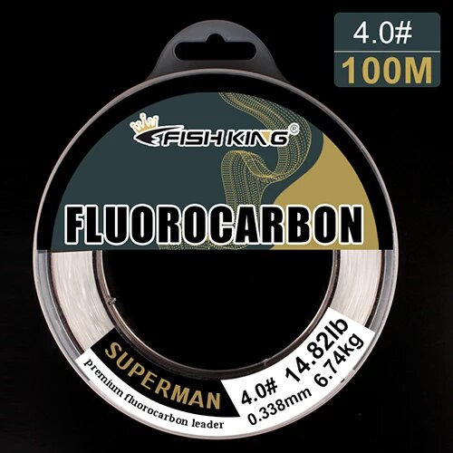 Леска Fluorocarbon Fishking Superman 4.0# 100м