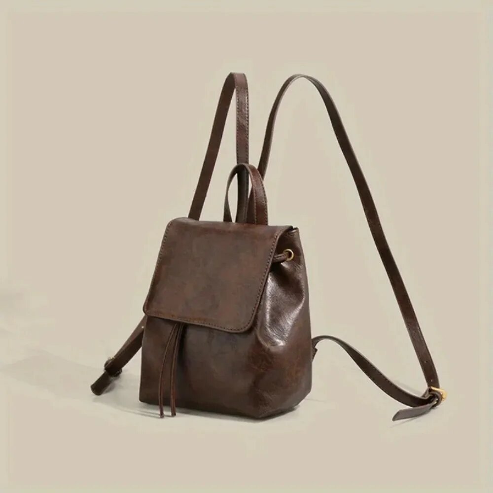 Мини-рюкзак женский из искусственной кожи BP411-Brown