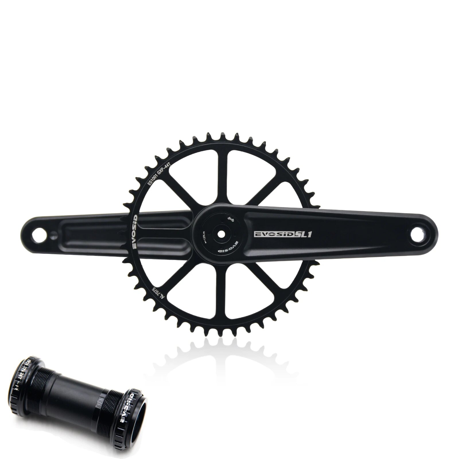 EVOSID SL1 Шатуны 1x10/11/12, 170mm, Черный, 44T