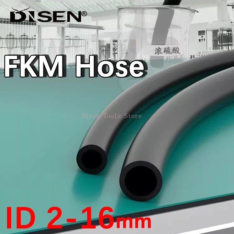 Черный шланг из фторкаучука FKM 2-16 мм 6x12mm, 3Meters