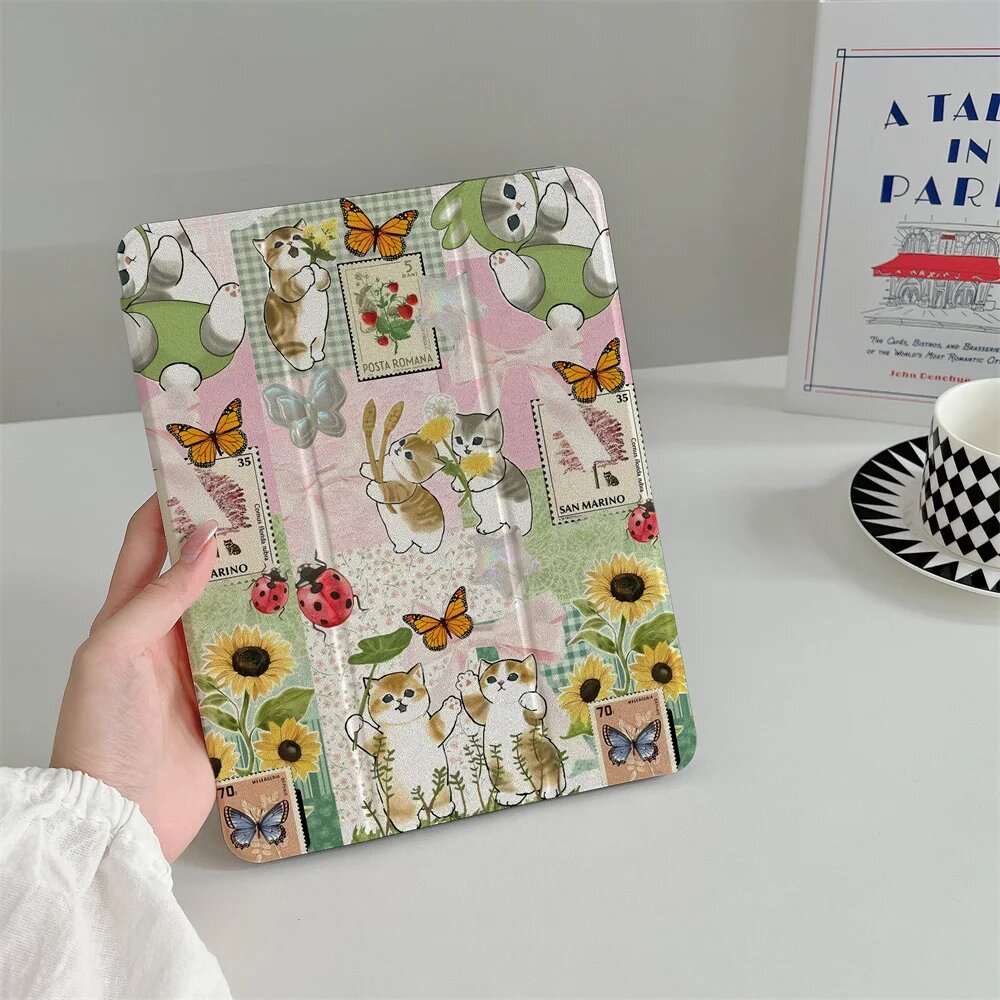 Защитный чехол Little Fresh Cute Cat для iPad iPad 11 2025-11inch