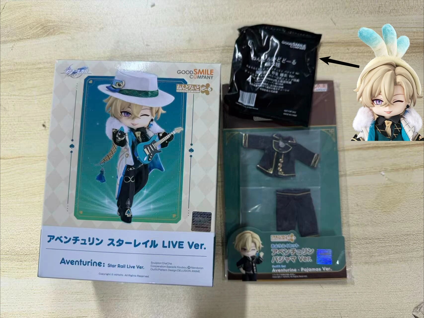 Фигурка Bandai Nendoron Honkai: Star Rail Aventurine Star Rail LIVE Ver
