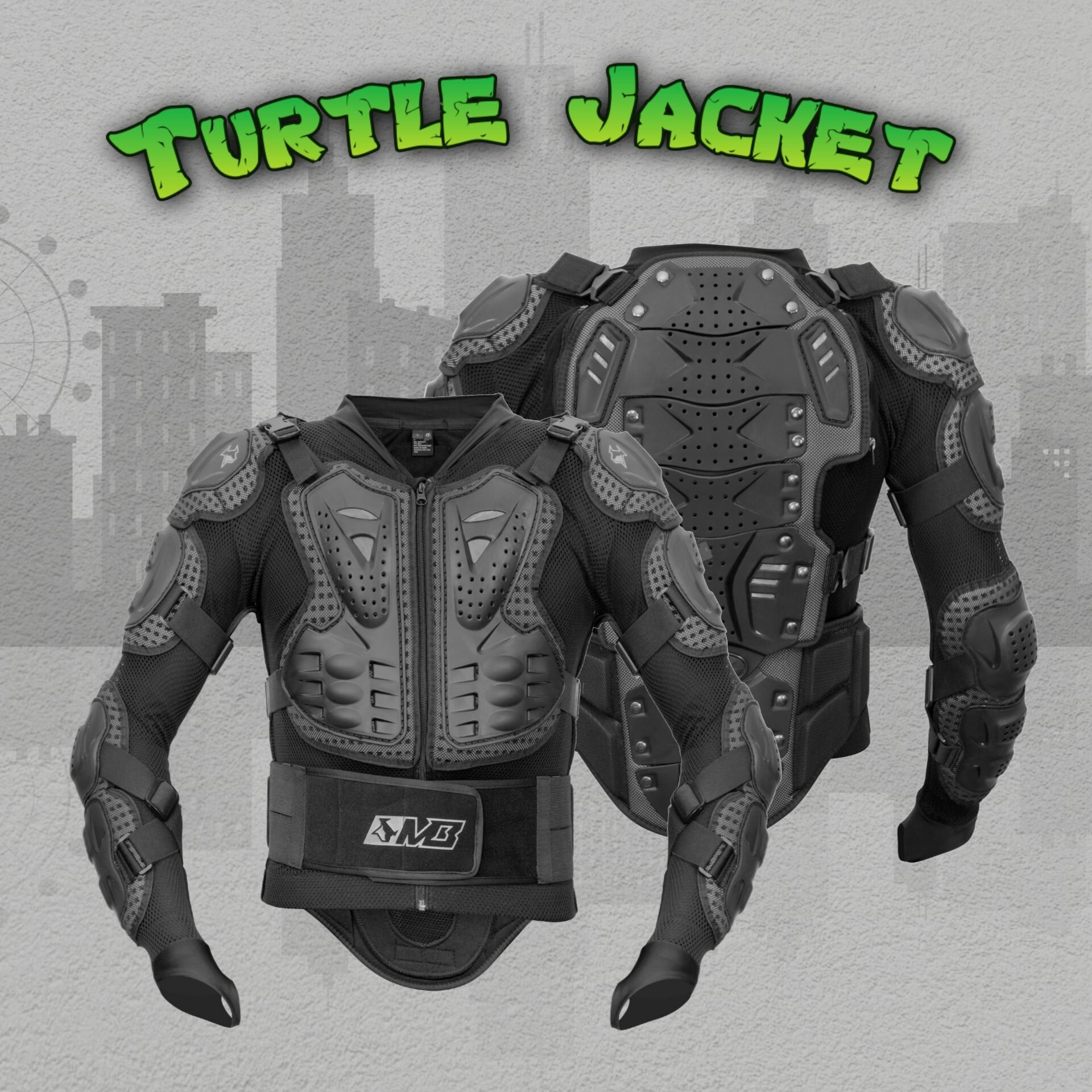 Черепаха защитная Madbull Turtle Jacket Черная 3XL