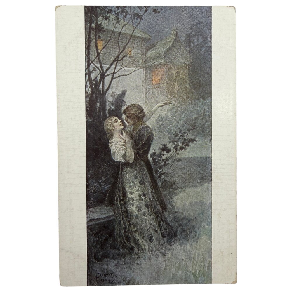 Почтовая открытка "Соломко - Свидание" 1910-1930 гг. Польша