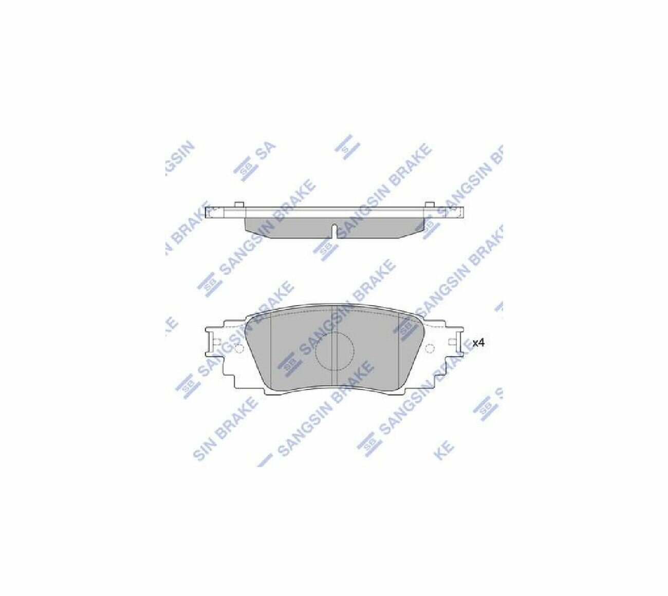 Колодки тормозные дисковые зад SP4309