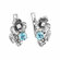 Серьги GUDDA, серебро, 925 проба