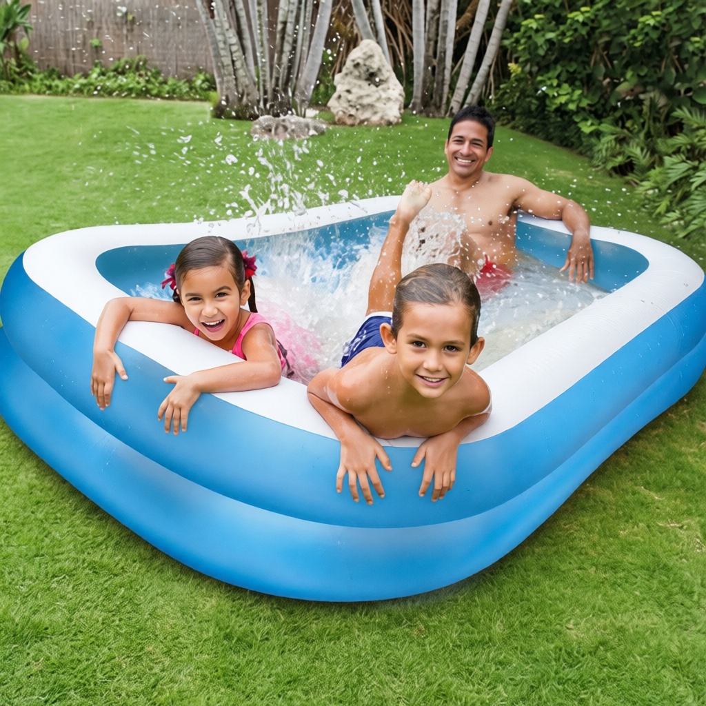 Бассейн Intex Swim Center Family Pool 57180, надувной, голубой, 540л