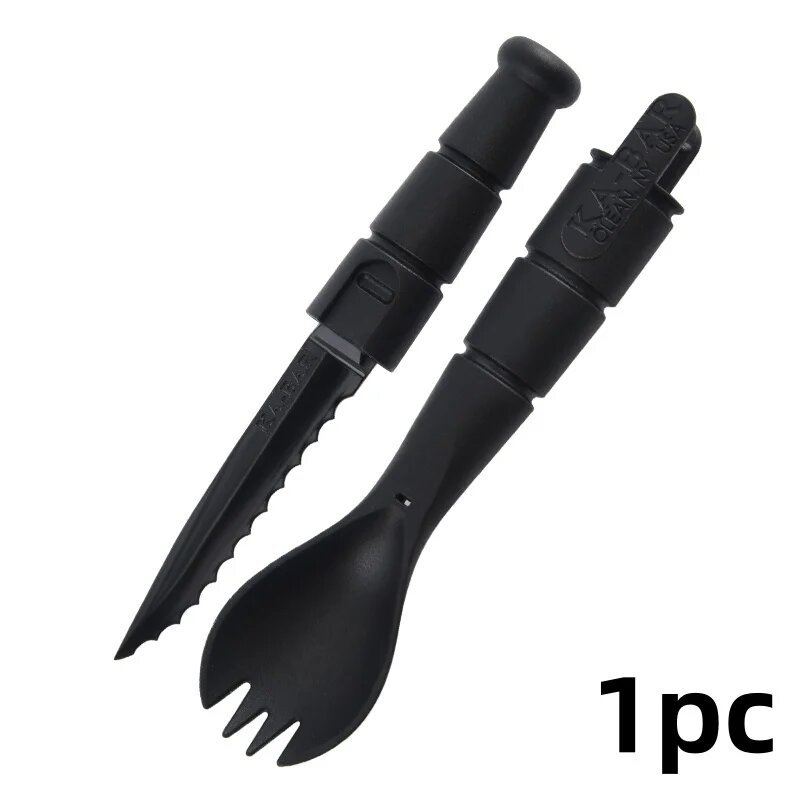 Тактические столовые приборы EDC Черный, black