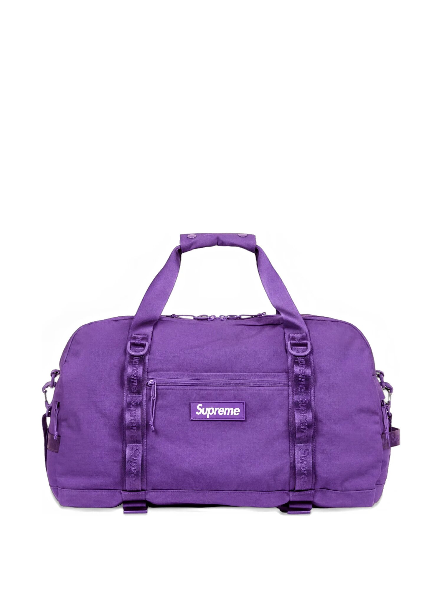 Сумка Supreme Logo-patch duffle bag, фиолетовый — фото 1