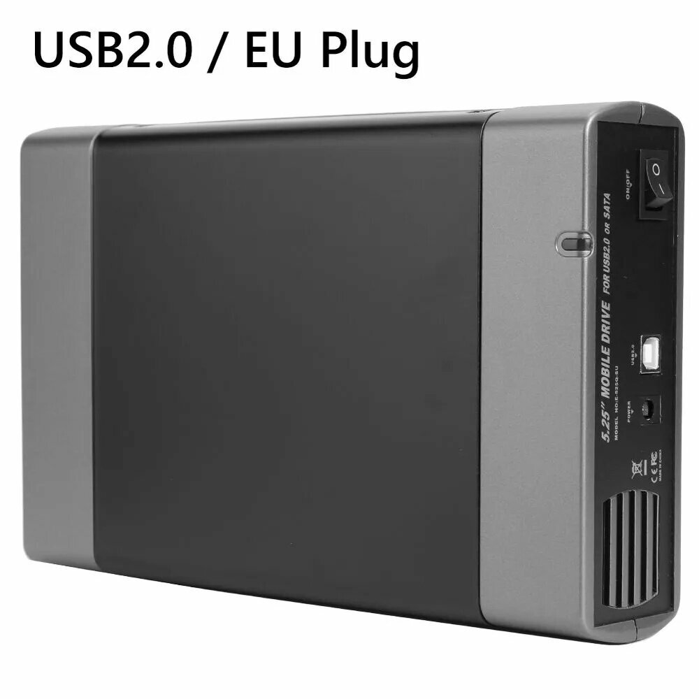 USB 3.0 и USB 2.0 внешний корпус для оптического привода 5,25 дюйма с поддержкой DVD-записи со скоростью 16