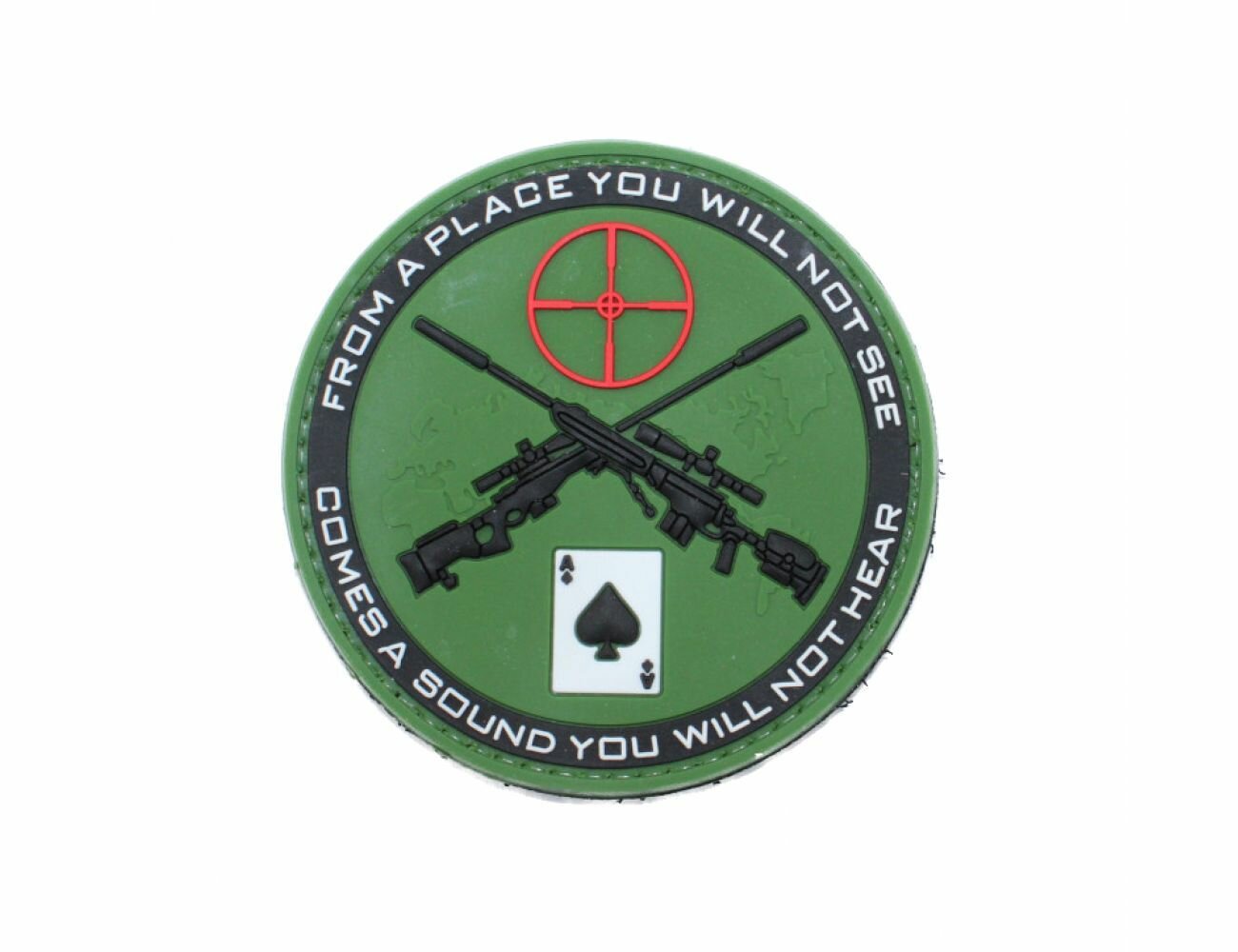 Шеврон : Sniper Poker PVC Olive ПВХ