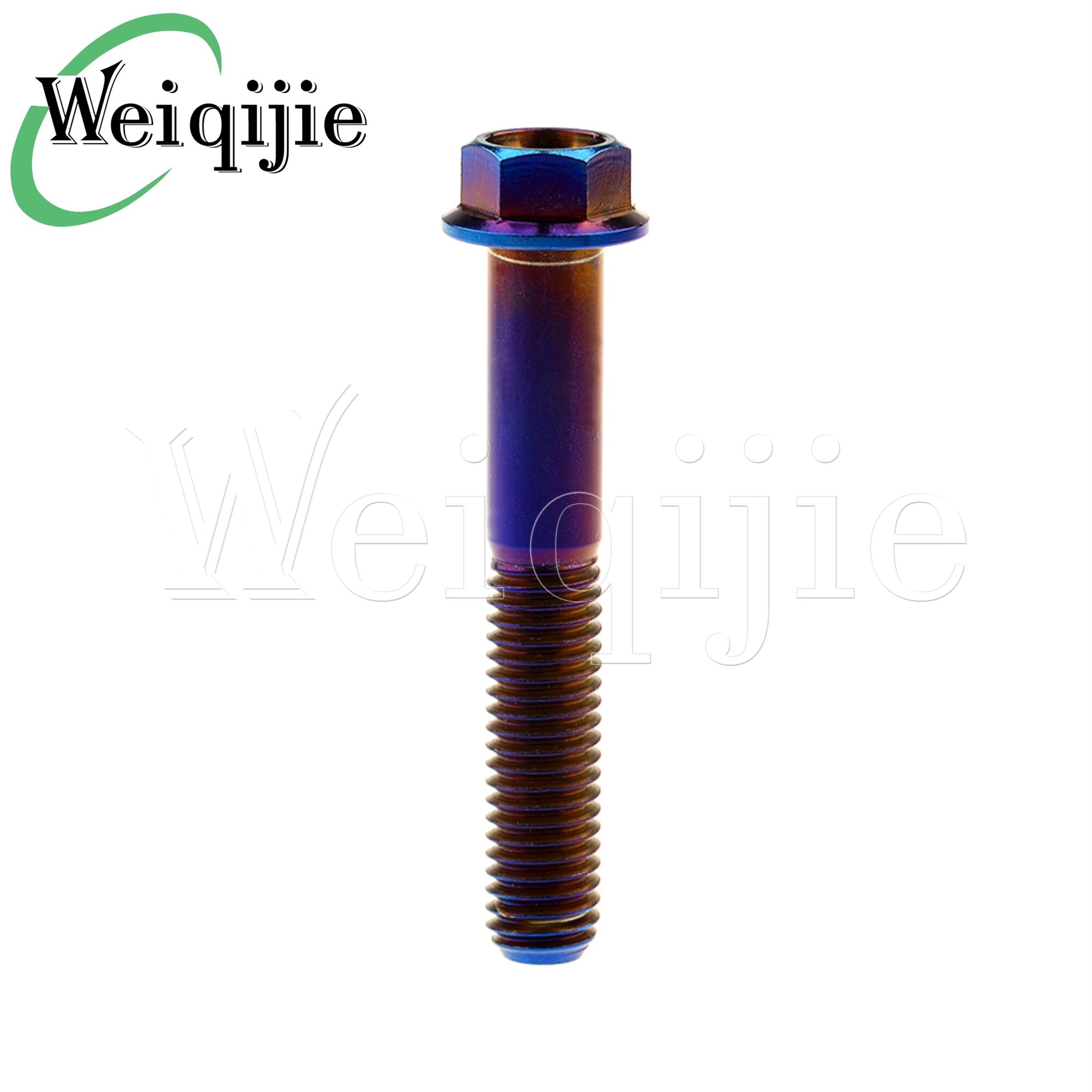 Weiqijie титановые болты M6x10 разных длин Burn Blue (PVD), 25mm