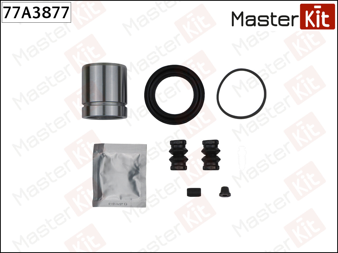 Ремкомплект тормозного суппорта + поршень Opel CORSA C (X01) 2000 - 2009, MASTERKIT 77A3877
