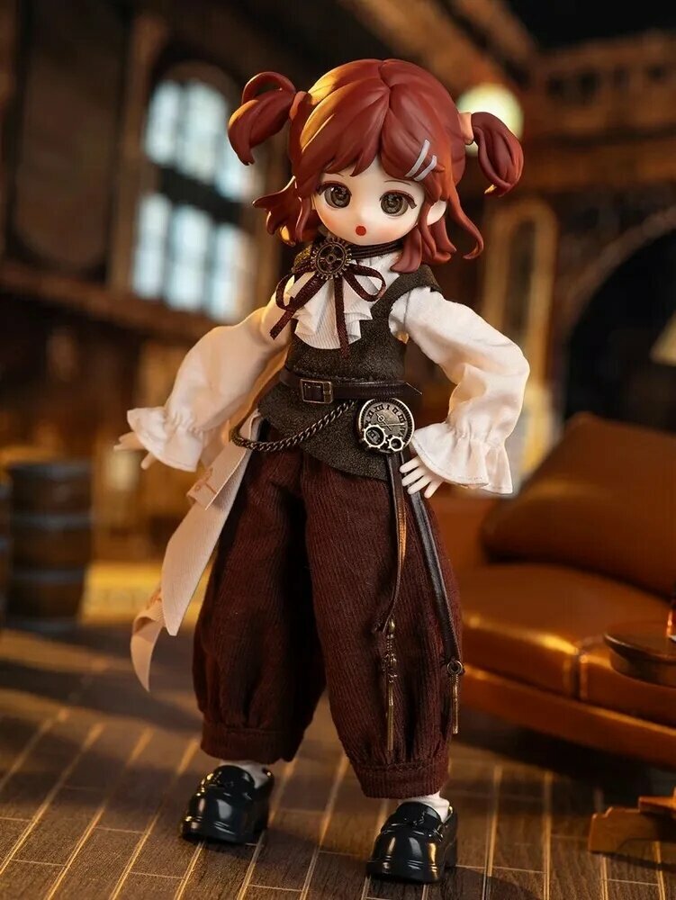 LEI-Doll Одежда для кукол Ob11 с 8 минутами 12 минут 17 см, костюм bjd + Обувь для куклы Коллекционная одежда для шарнирных кукол Эксклюзивная серия 2025
