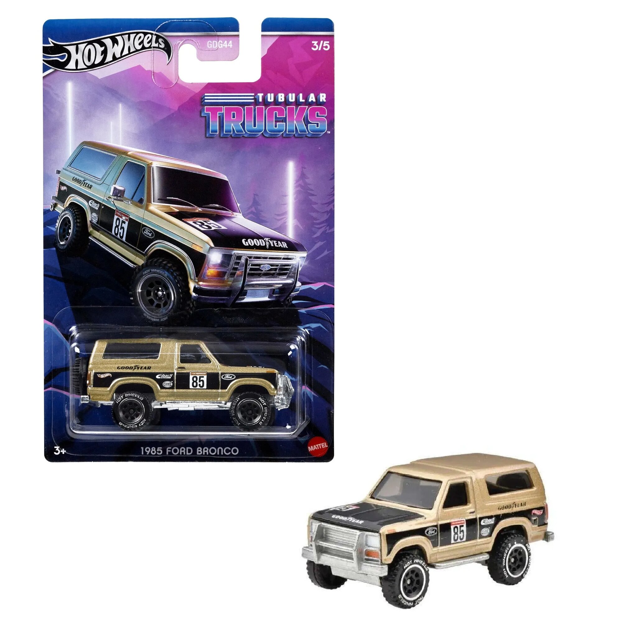 Hot Wheels Машинка Tubular Trucks 1985 Ford Bronco HRR97/HWR58