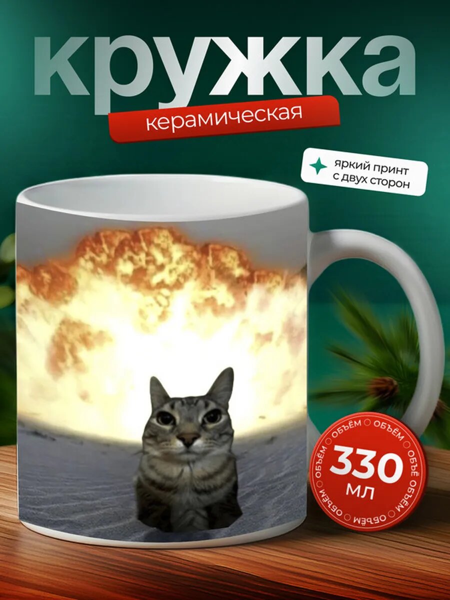 Кружка Эстетик кот 16,