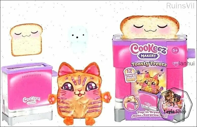 Cookeez Makery Toasty Treatz с набором Increditoyz Mini Squishy Friendz