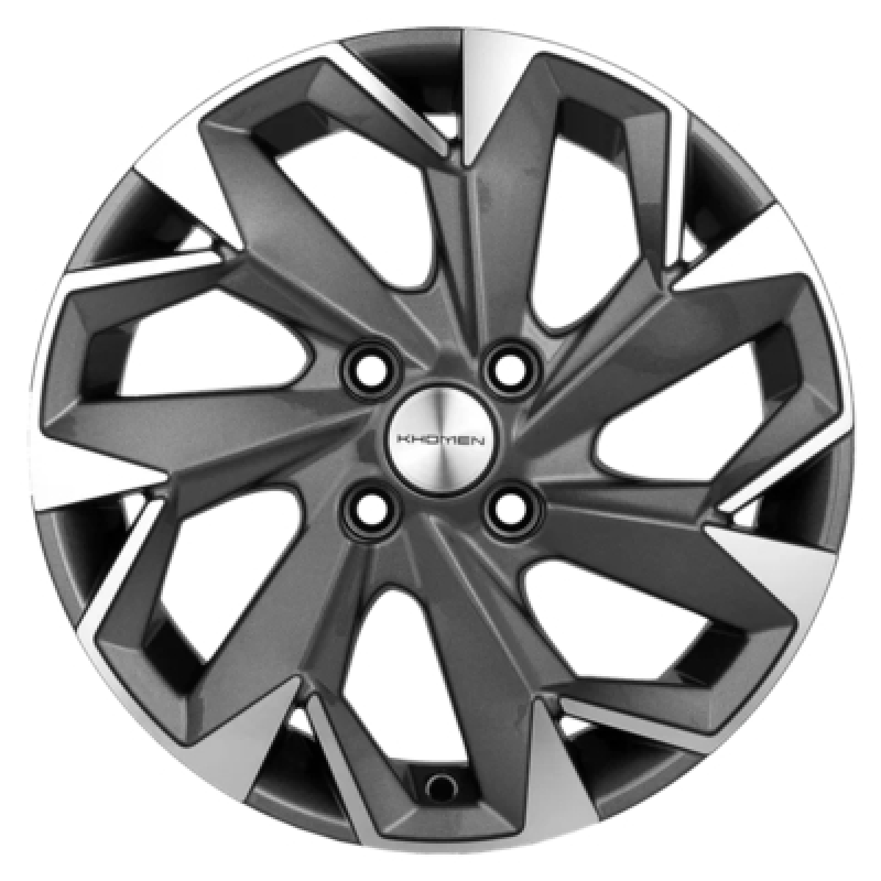 Диск колесный Khomen Wheels KHW1508 (Cobalt) 6,0x15 4x100 Dia56.6 ET39 цвет Gray-FP