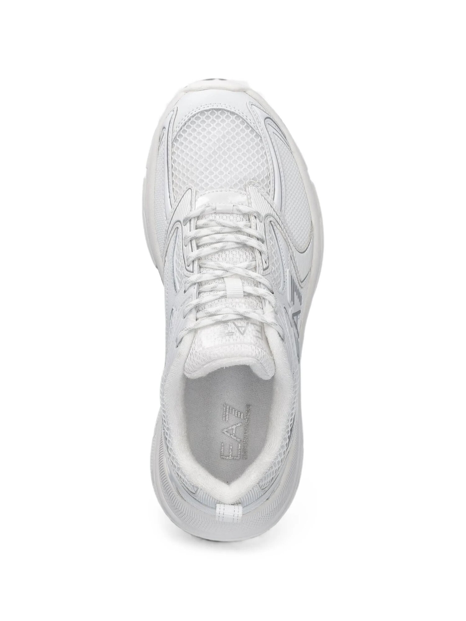 Кроссовки EA7 EMPORIO ARMANI Predator logo-detail sneakers, размер 4.5, бежевый/белый — фото 1
