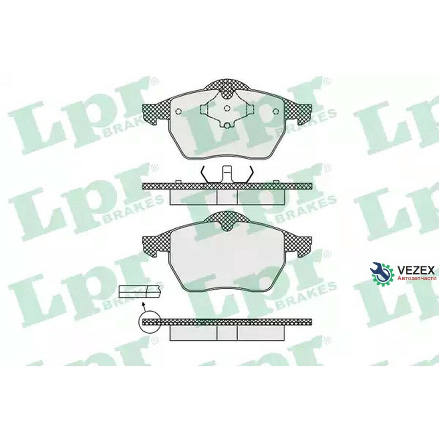 LPR 05P639 Комплект тормозных колодок 05P639