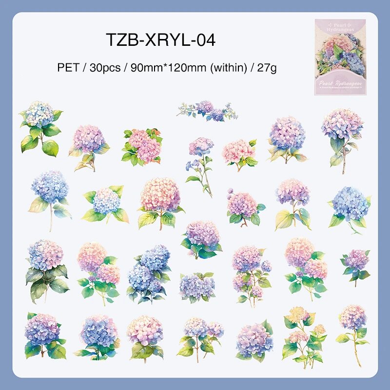 Набор винтажных наклеек JIANWU «Летний тропический лес» TZB-XRYL-04