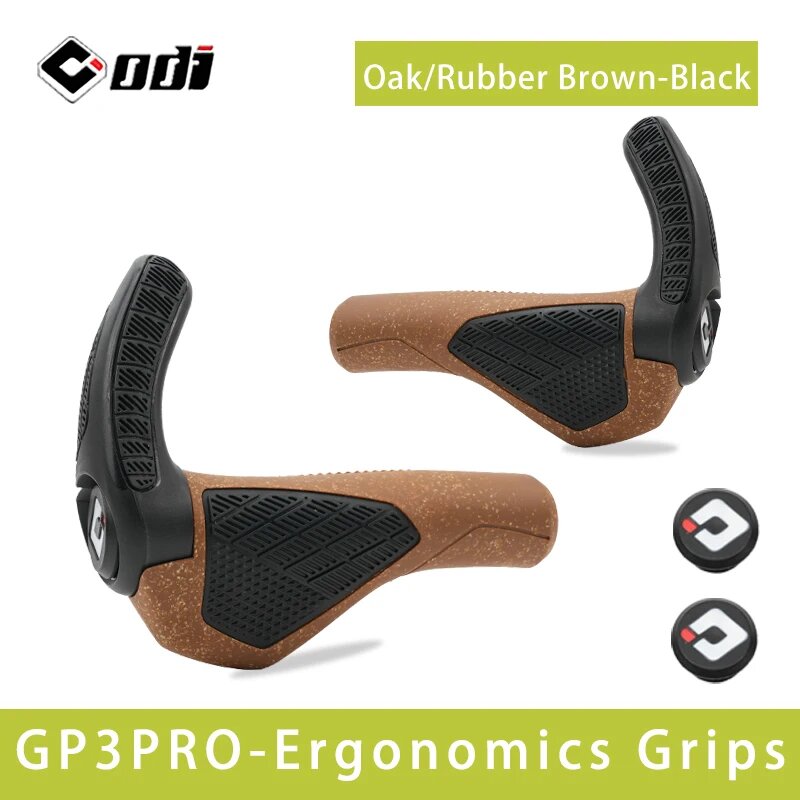 ODI GP3-Pro MTB Рули для горного велосипеда Rubber-Oak Brown
