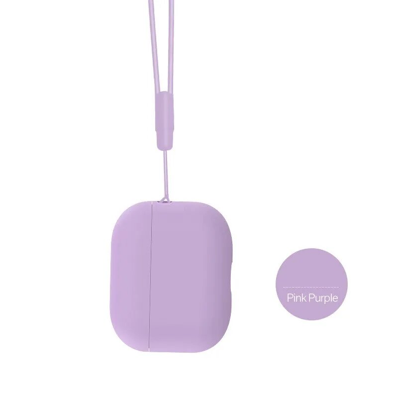 Чехол силиконовый для AirPods Pro 2 Fancan Фиолетовый, For Airpods Pro 2, Purple
